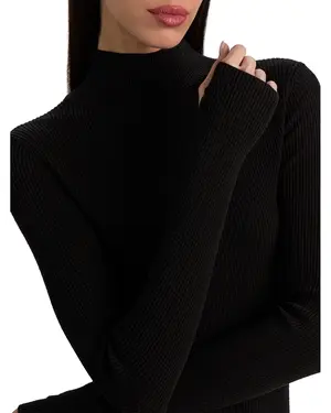 Alice + Olivia Roberta Ribbed Turtleneck Sweater