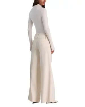 Alice + Olivia Olivia Low Rise Wide Leg Flare Pants