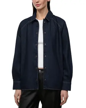 Staud Myles Denim Shirt Jacket