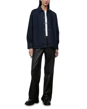 Staud Myles Denim Shirt Jacket