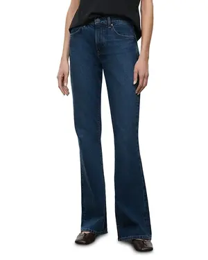 Staud Franky Mid Rise Flare Jeans - Heritage