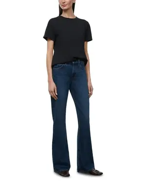 Staud Franky Mid Rise Flare Jeans