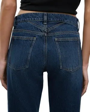 Staud Franky Mid Rise Flare Jeans
