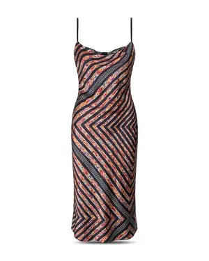 Staud Evangeline Silk Midi Dress