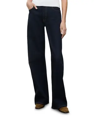 Staud Dean High Rise Straight Jeans - Indigo