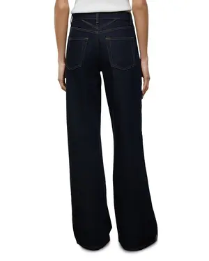 Staud Dean High Rise Straight Jeans