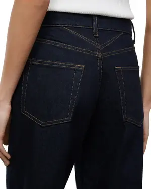 Staud Dean High Rise Straight Jeans