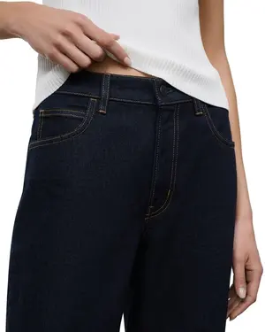 Staud Dean High Rise Straight Jeans