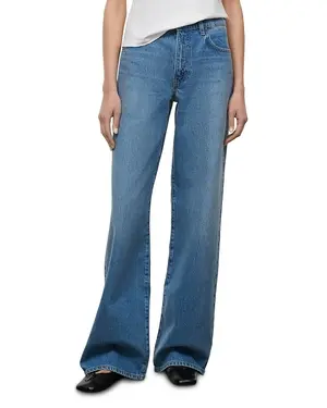 Staud Dean High Rise Straight Jeans - Archive