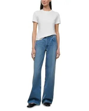 Staud Dean High Rise Straight Jeans
