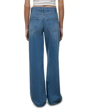 Staud Dean High Rise Straight Jeans