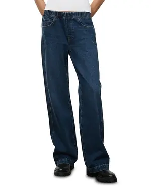 Staud Noah Mid Rise Low Slung Jeans - Heritage
