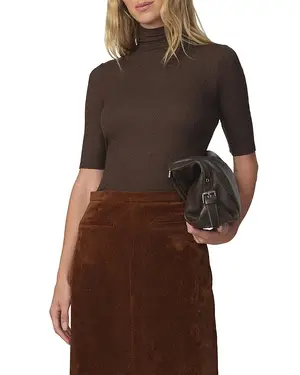 Joe's Jeans The Tony Half Sleeve Top Dark Chocolate
