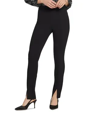 NYDJ Zelda Ponte Pants With Slits - Black