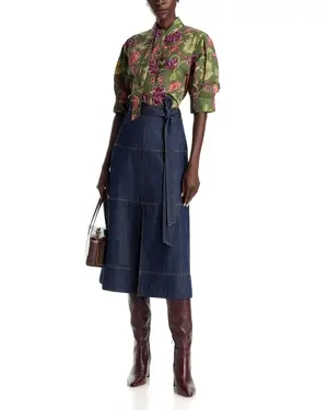 Tanya Taylor Anna Tie Neck Top