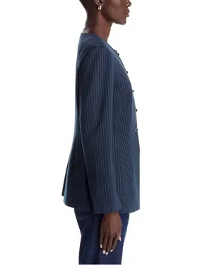 Tanya Taylor Heather Button Up Blazer