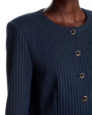Tanya Taylor Heather Button Up Blazer