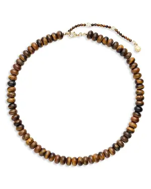 Baublebar Joyce Semi-precious Beaded Necklace - Brown