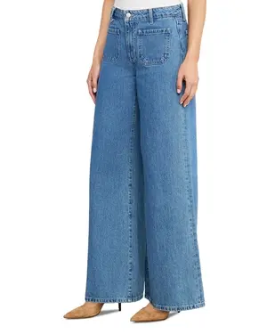 L'Agence Declan High Rise Wide Leg Jeans