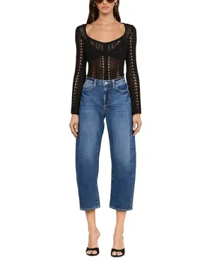 L'Agence Mallis High Rise Barrel Leg Jeans