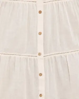 L'Agence Serafine Button Front Midi Dress
