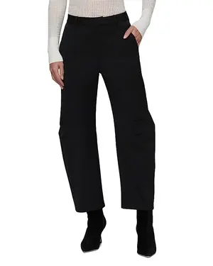 L'Agence Colby Barrel Leg Pants - Black