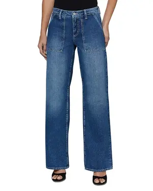 L'Agence Christel High Rise Wide Leg Jeans - Atlantis