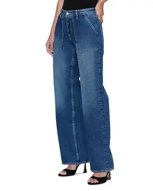 L'Agence Christel High Rise Wide Leg Jeans