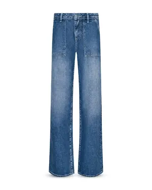 L'Agence Christel High Rise Wide Leg Jeans