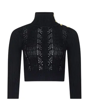 L'Agence Kamdyn Cable Mock Neck Sweater
