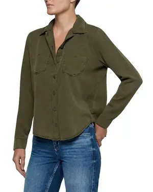 L'Agence Isla Denim Long Sleeve Shirt