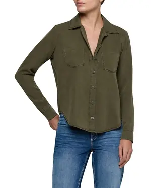 L'Agence Isla Denim Long Sleeve Shirt