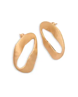 Cult Gaia Rue Mini Earrings - Brushed Brass