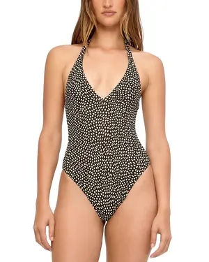 ZULU & ZEPHYR Halter One Piece Swimsuit