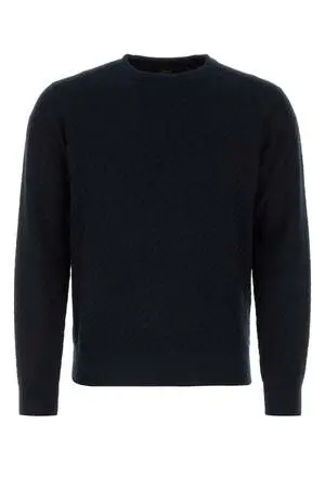 Brioni Midnight Cotton Sweater - Blue