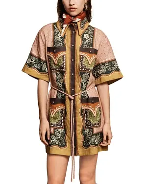 ALEMAIS Darcey Mini Shirtdress - Multi