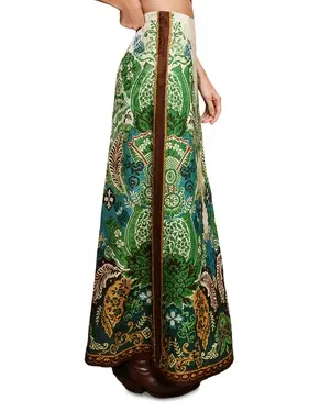 ALEMAIS Florence Printed Maxi Skirt