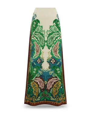 ALEMAIS Florence Printed Maxi Skirt