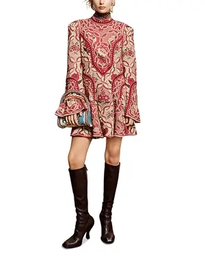ALEMAIS Kenny Printed Mini Dress