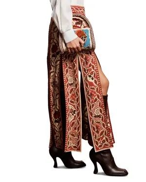 ALEMAIS Kenny Printed Maxi Skirt