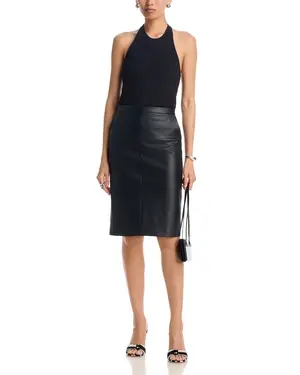 Bardot Lisbon Faux Leather Skirt
