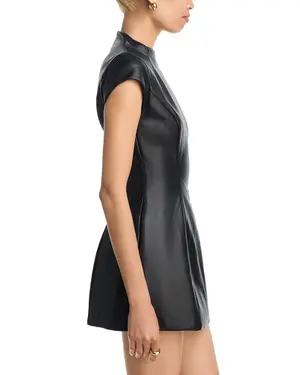 Bardot Delphi Faux Leather Mini Dress