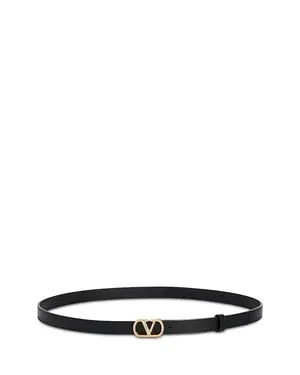 Valentino Garavani Vlogo Leather Belt