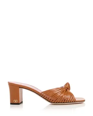 Valentino Garavani Annet Knotted Slide Sandals