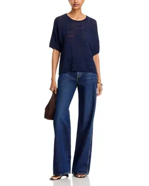 Rag & Bone Morgan Elbow Sleeve Crewneck Sweater