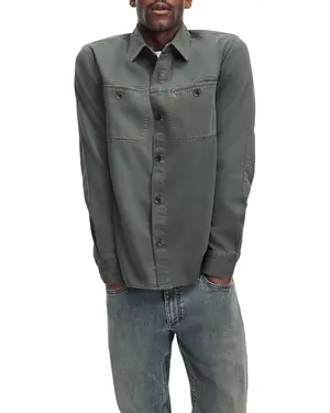Rag & Bone Overdyed Denim Workwear Overshirt