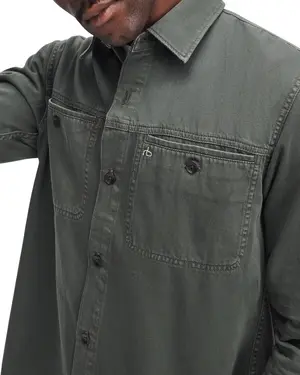 Rag & Bone Overdyed Denim Workwear Overshirt