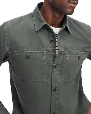 Rag & Bone Overdyed Denim Workwear Overshirt