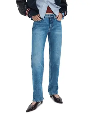 Rag & Bone Harlow Low Rise Slim Straight Jeans - Candice