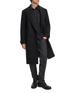 Rag & Bone Relaxed Corduroy Cotton Pocket Shirt - Black